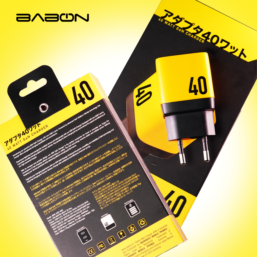 Babon GAN Charger 40 Watt | Babon Official Store